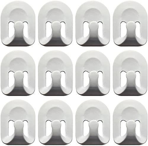 12 Piece Self Adhesive Hooks, Bathroom, Kitchen, Storage