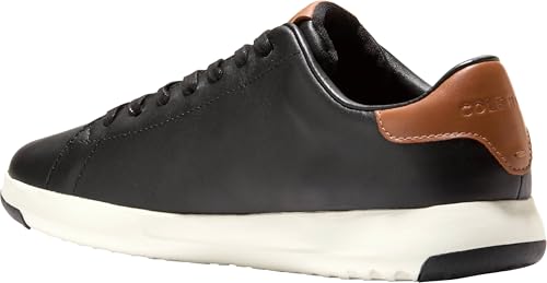 Cole Haan Men's Grandpro Tennis Fashion Sneaker, Black/British Tan, 10 M US
