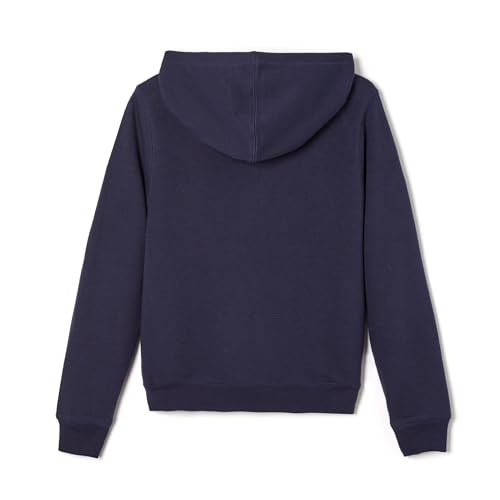 French Toast Boys' Fleece Hooded Sweatshirt, Navy, Medium/8,Big Boys
