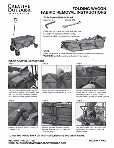 Creative Outdoor Wagon for Kids Push Pull Collapsible Stroller All-Terrain Folding Cart, Supports Upto 150lbs Weight Capacity | with Divider | Beach Park Garden & Tailgate | Green