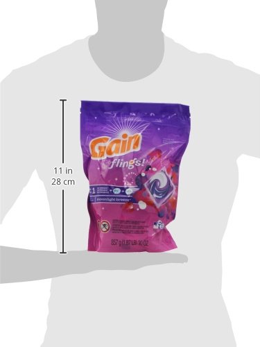 Gain Flings Moonlight Breeze Laundry Detergent Pacs Capsules, 35 Count
