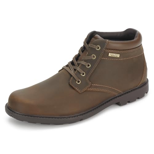 Rockport mens Storm Surge Water Proof Plain Toe chukka boots, Tan, 9.5 W US