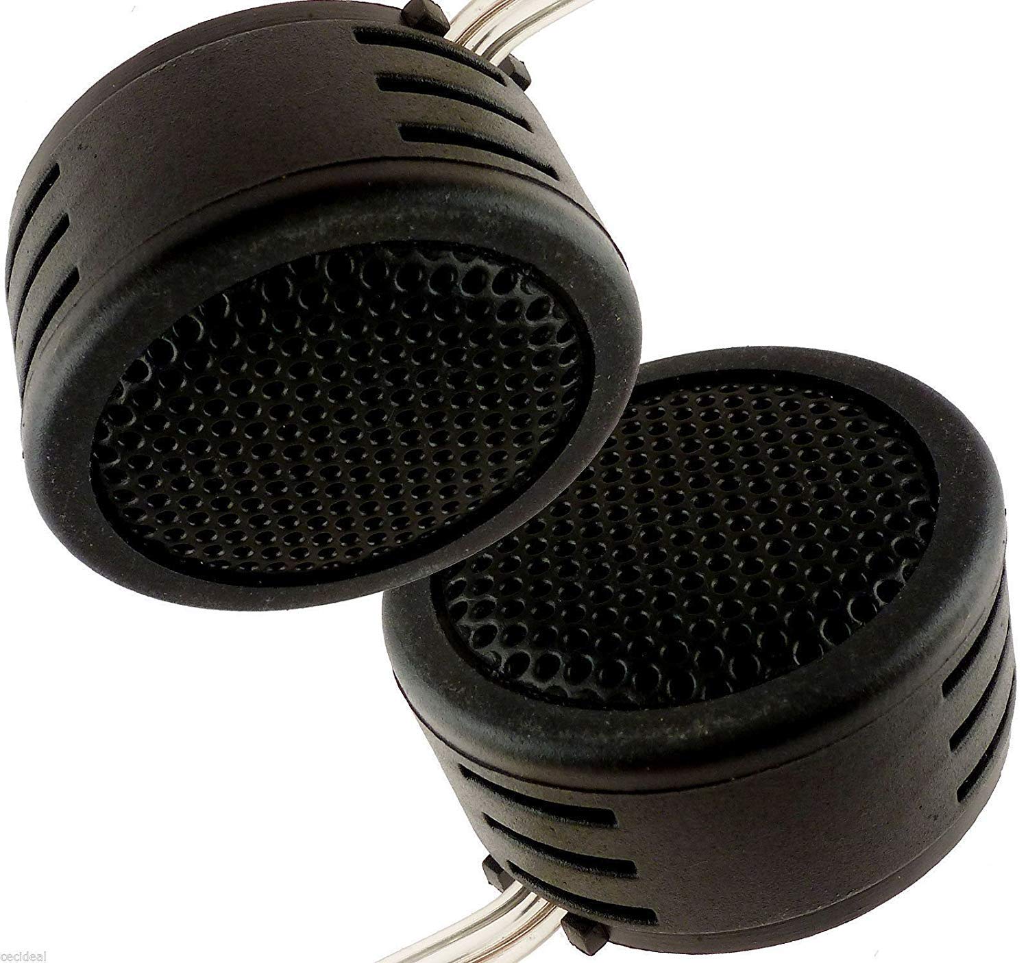 VOYZ Mini Car Tweeter Kit - 180W Power | 1.6" High Frequency Silk Dome | High Fidelity, Efficiency | 4Ω Impedance | Dual Mounting - Surface or Angle | Black - 1 Pair