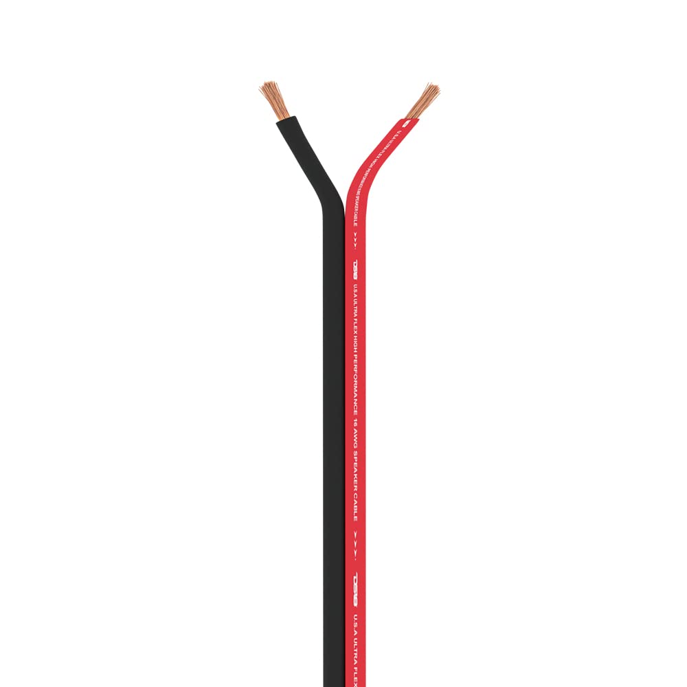 DS18 SW-16GA-1000RB 16-Gauge 1000-Feet Speaker Wire Ultra Flex CCA Red and Black (1000 FT / 304.8 Meters) Speaker Cable for Audio Applications