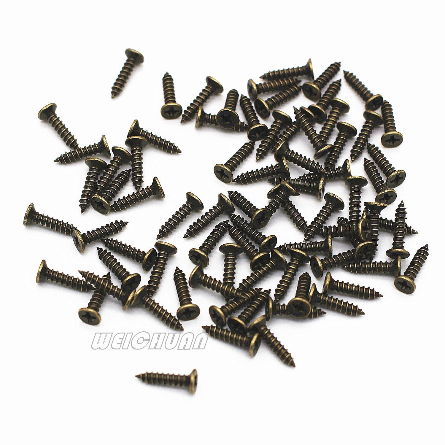 WEICHUAN 20PCS Antique Bronze Iron Drawer Knobs Pulls Handles - Vintage Kitchen Cabinets Furniture Wardrobe Medicine Pull Handle (Length: 96mm Width: 30mm)