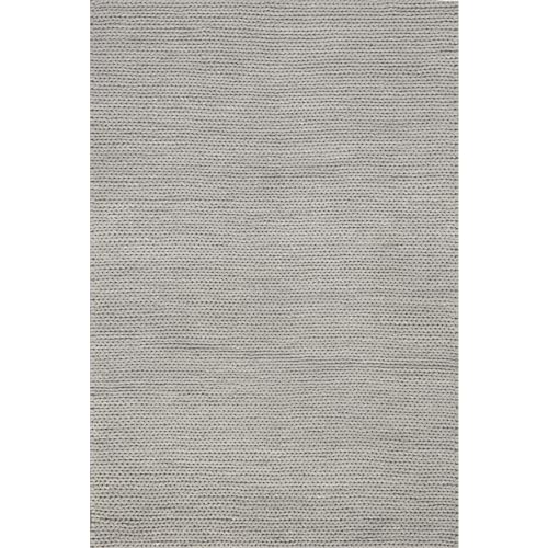 nuLOOM 5x8 Penelope Wool Braided Handmade Area Rug, Light Grey, Solid Rustic Farmhouse Style, For Bedroom, Living Room, Hallway, Entryway