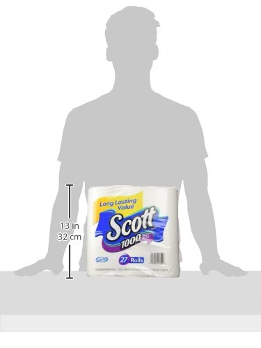 Scott 1000 Sheets Per Roll Toilet Paper, Bath Tissue, 20 Rolls