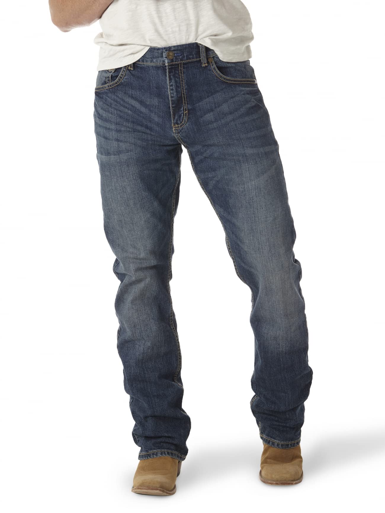 Wrangler Men's Retro Slim Fit Boot Cut Jean, Layton, 34W x 32L