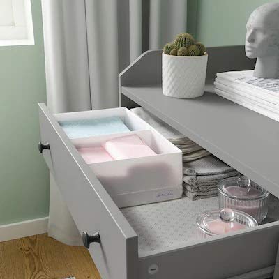 Ikea TSSP Box with compartments, White 20x34x10 cm (7 ¾x13 ½x4)