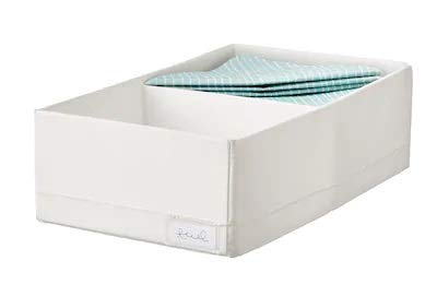 Ikea TSSP Box with compartments, White 20x34x10 cm (7 ¾x13 ½x4)