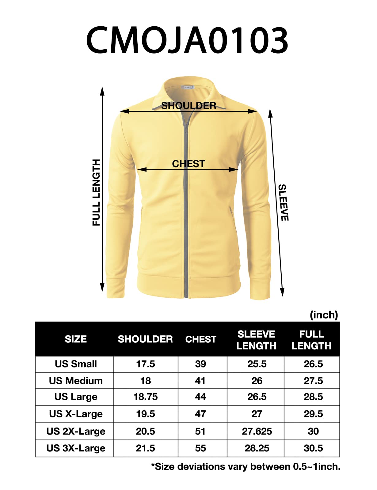 H2H Mens Active Slim Fit Track Lightweight Jacket Zip-up Long Sleeve BLACK US 2XL/Asia 3XL (CMOJA0103)