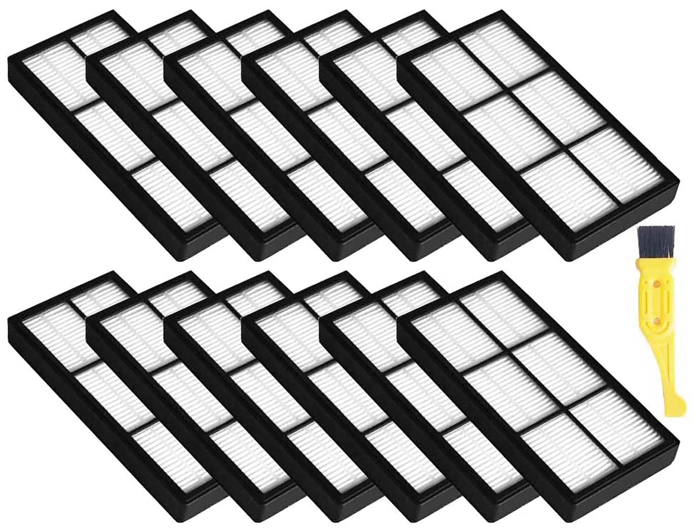 MZY LLC 12 Pack Hepa Filter Filters Replacement For irobot Roomba 800 900 series 860 870 871 880 960 980 Robotic Vacuum Parts