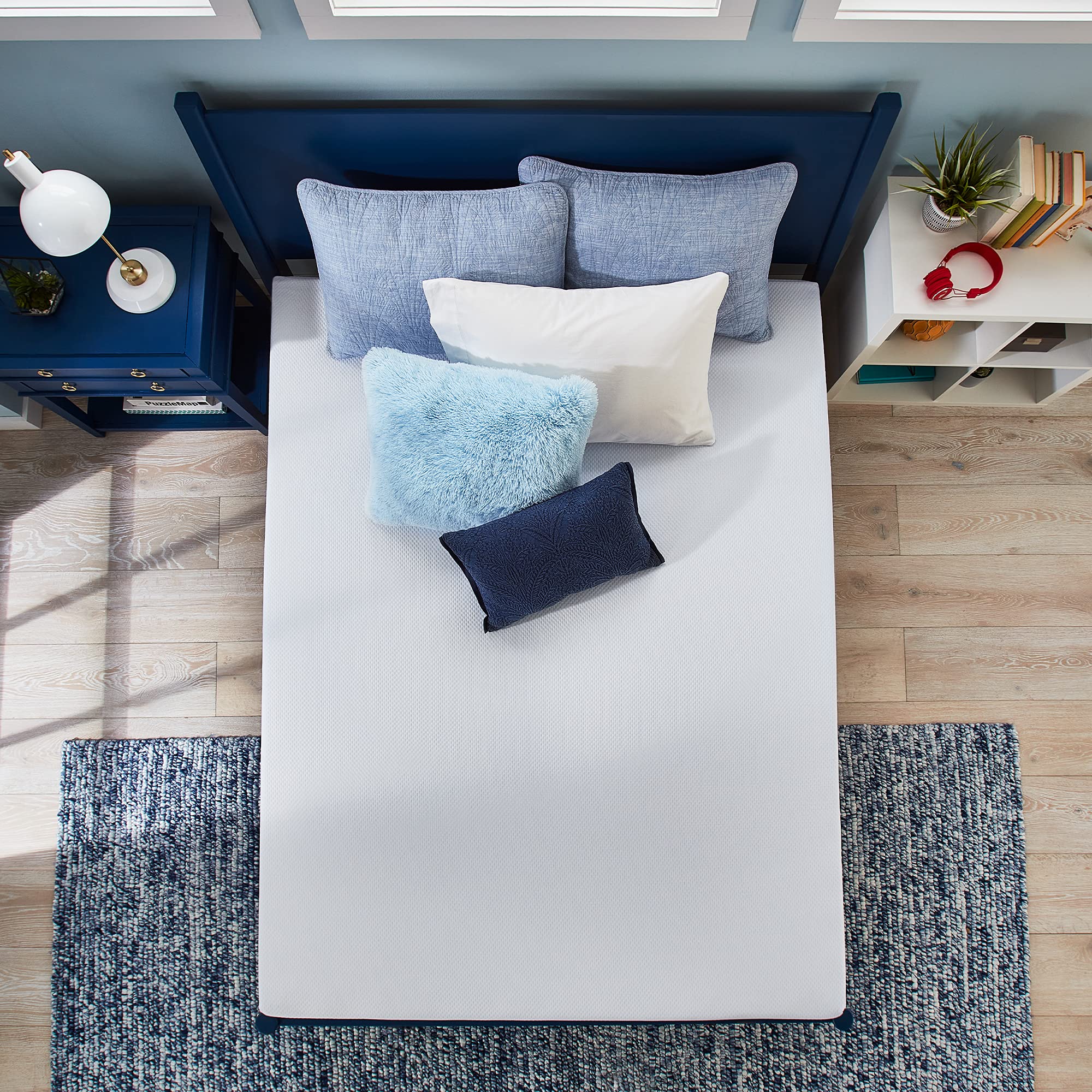 Sleep Innovations Marley 8 Inch Cooling Gel Memory Foam Mattress, Full Size, Bed in a Box, Medium Firm Support