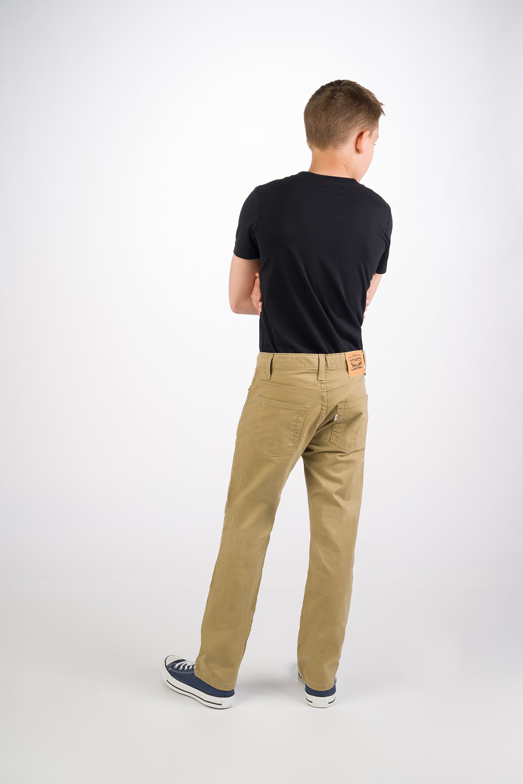 Levi's Boys' Big 511 Slim Fit Uniform Pants, Harvest Gold, 16
