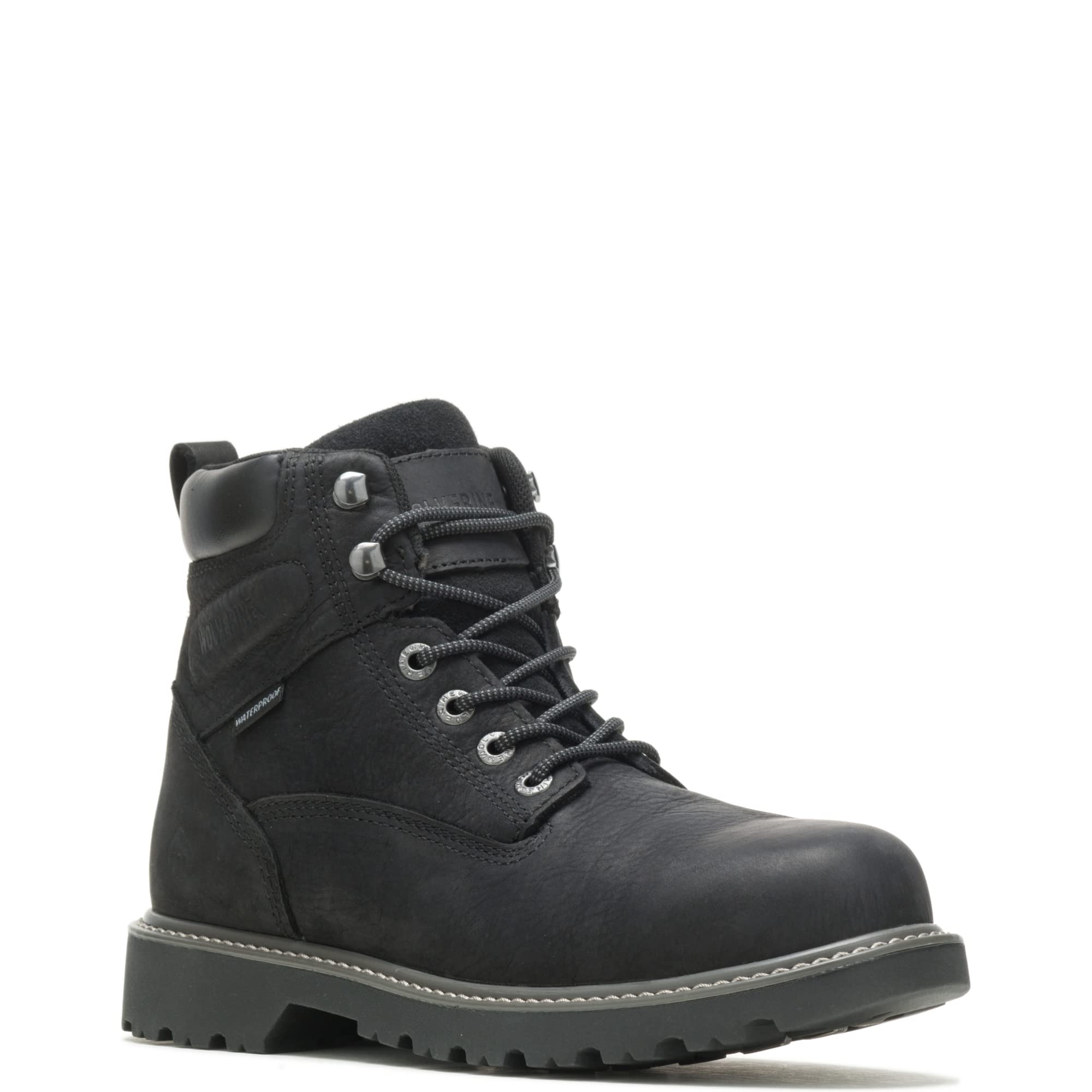 Wolverine Men's Floorhand Waterproof 6β Work Boot, Black, 11
