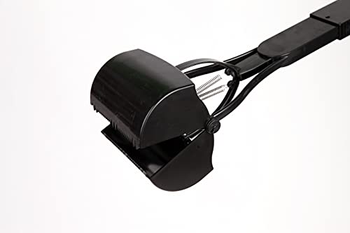 Mr. Peanut's 32" Tall Profile Pooper Scooper, Heavy Duty ABS Frame & Bin, Durable Double Spring Clamp, Lightweight Design, Simple One Step Assembly