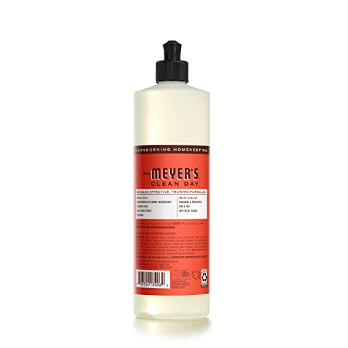 MRS. MEYER'S CLEAN DAY Liquid Dish Soap, Biodegradable Formula, Radish, 16 fl. oz