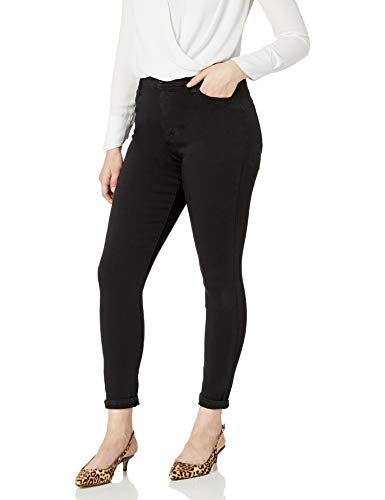 Bandolino Women's Mandie Signature Fit 5 High Rise Jean Regular, Saturated Black, 14 Short