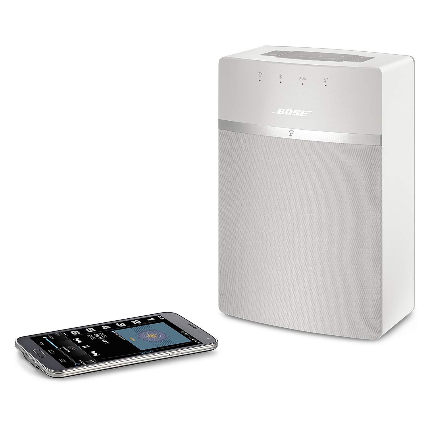 Bose 731396-1200 SoundTouch 10 Wireless Speaker, Works with Alexa, White