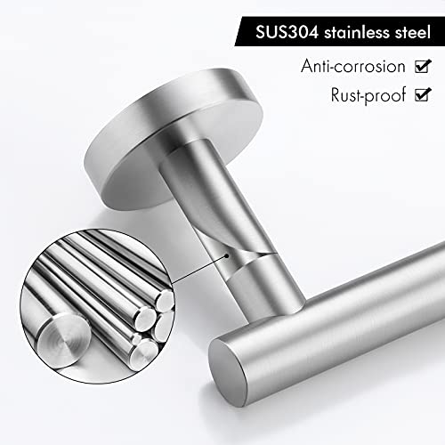 KES 6.7 Inches Hand Towel Bar for Bathroom Towel Holder Kitchen Dish Cloths Hanger SUS304 Stainless Steel RUSTPROOF Wall Mount Brushed Steel, Total Length 9.1 Inch, A2000S23-2