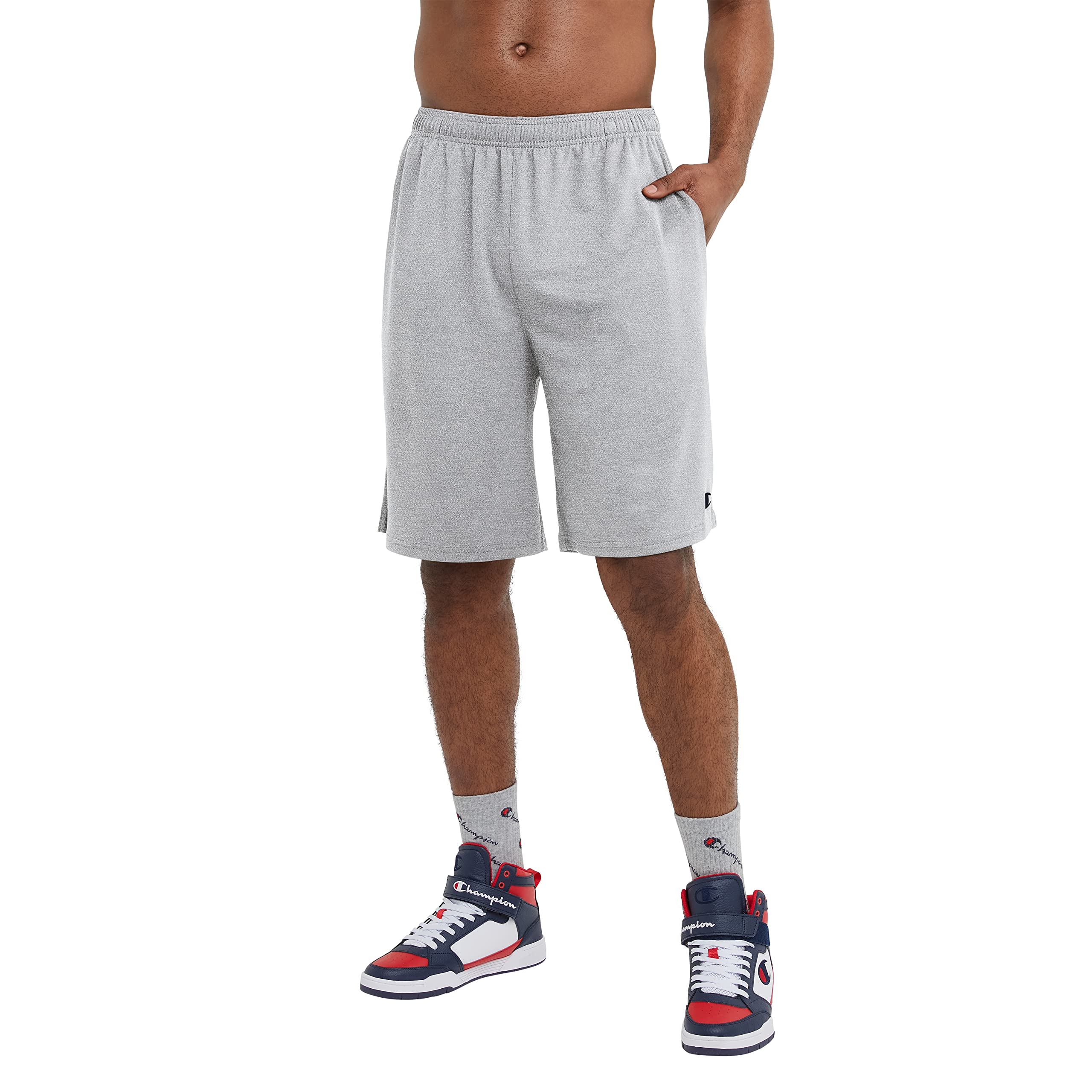 Champion mens 10" Core Training athletic shorts, Oxford Gray, X-Large US