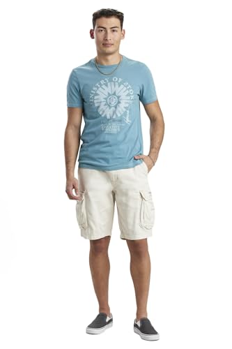 Unionbay mens Survivor Belted Cargo Short - Reg and Big & Tall Sizes,Stone,32