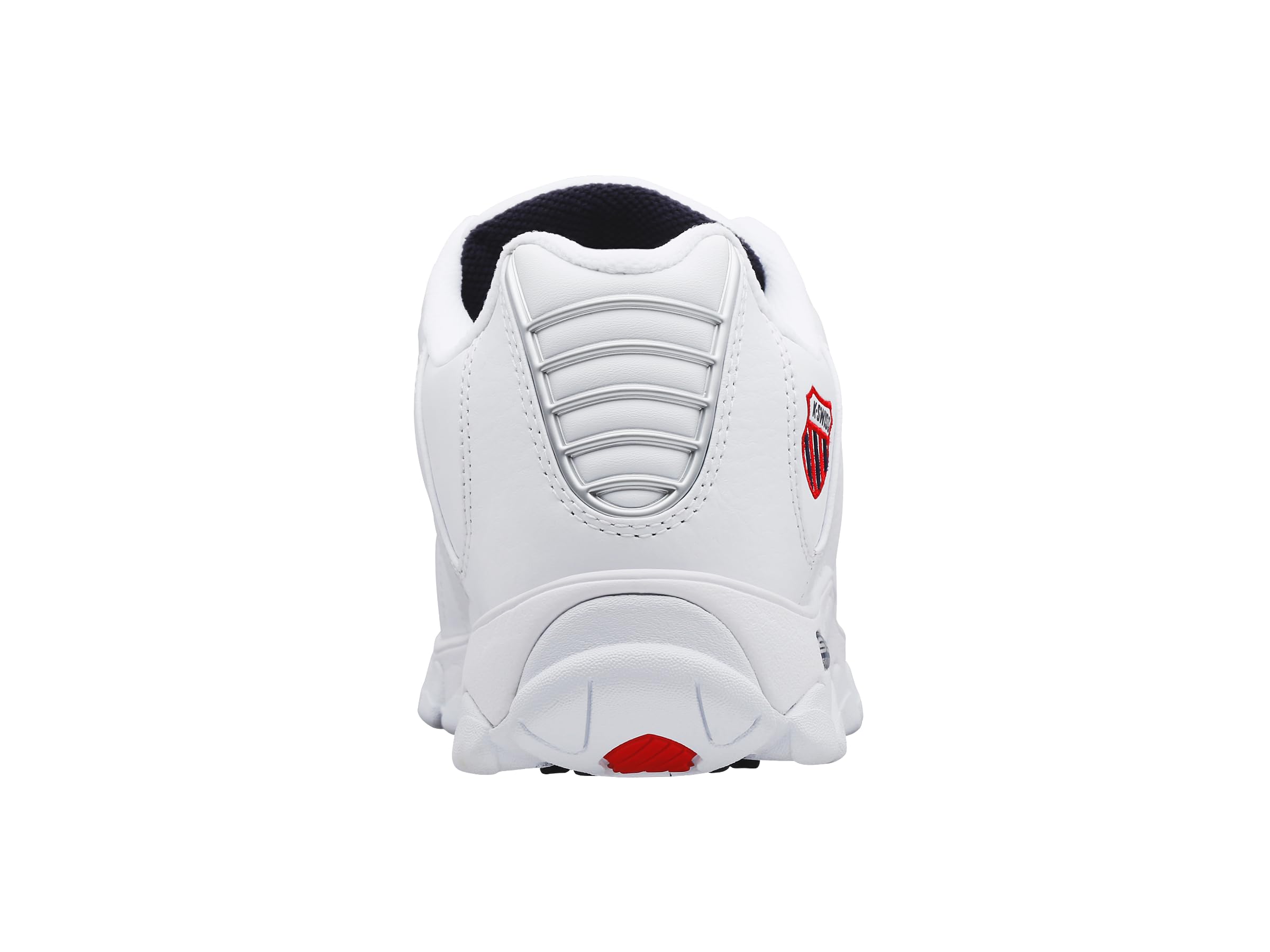 K-Swiss Men's ST329 CMF Sneaker, White/Navy/Red, 10.5 M