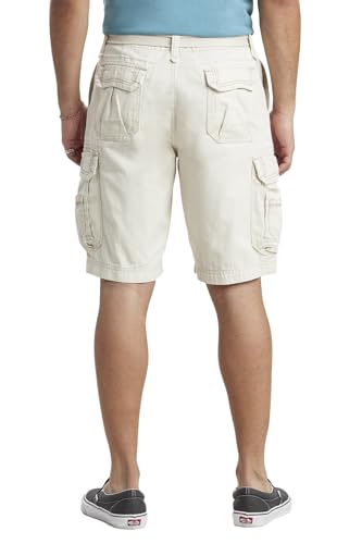 Unionbay mens Survivor Belted Cargo Short - Reg and Big & Tall Sizes,Stone,32