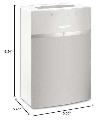 Bose 731396-1200 SoundTouch 10 Wireless Speaker, Works with Alexa, White