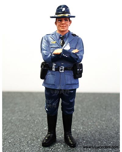 16108 American Diorama Figurine h2zd70w7bg - State Trooper Tim Figure (1/18 Scale, Blue) 16108 diecast car 6282v18p7g Model 16108 American Diorama Figurine - 1:18 Scale State