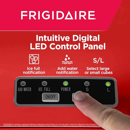 Frigidaire EFIC108 Counter top Portable, 26 lb per Day Compact Ice Maker Machine