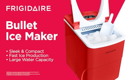 Frigidaire EFIC108 Counter top Portable, 26 lb per Day Compact Ice Maker Machine