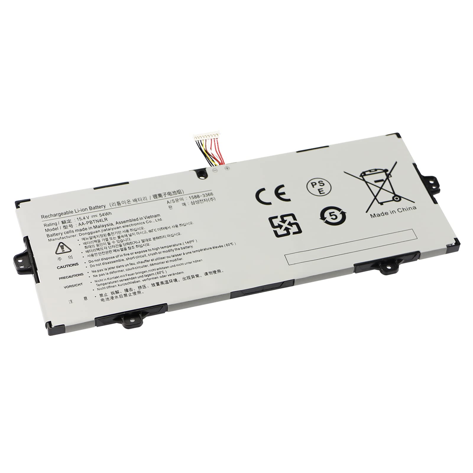 ZTHY AA-PBTN4LR Battery Replacement for Samsung 9 Pro 15" NP940X3M NP940X5M NP940X5N NP940X3M-K01US NP940X3M-K02US NP940X5M-X01US NP940X5N-X01US Series Notebook BA43-00386A 15.4V 54Wh