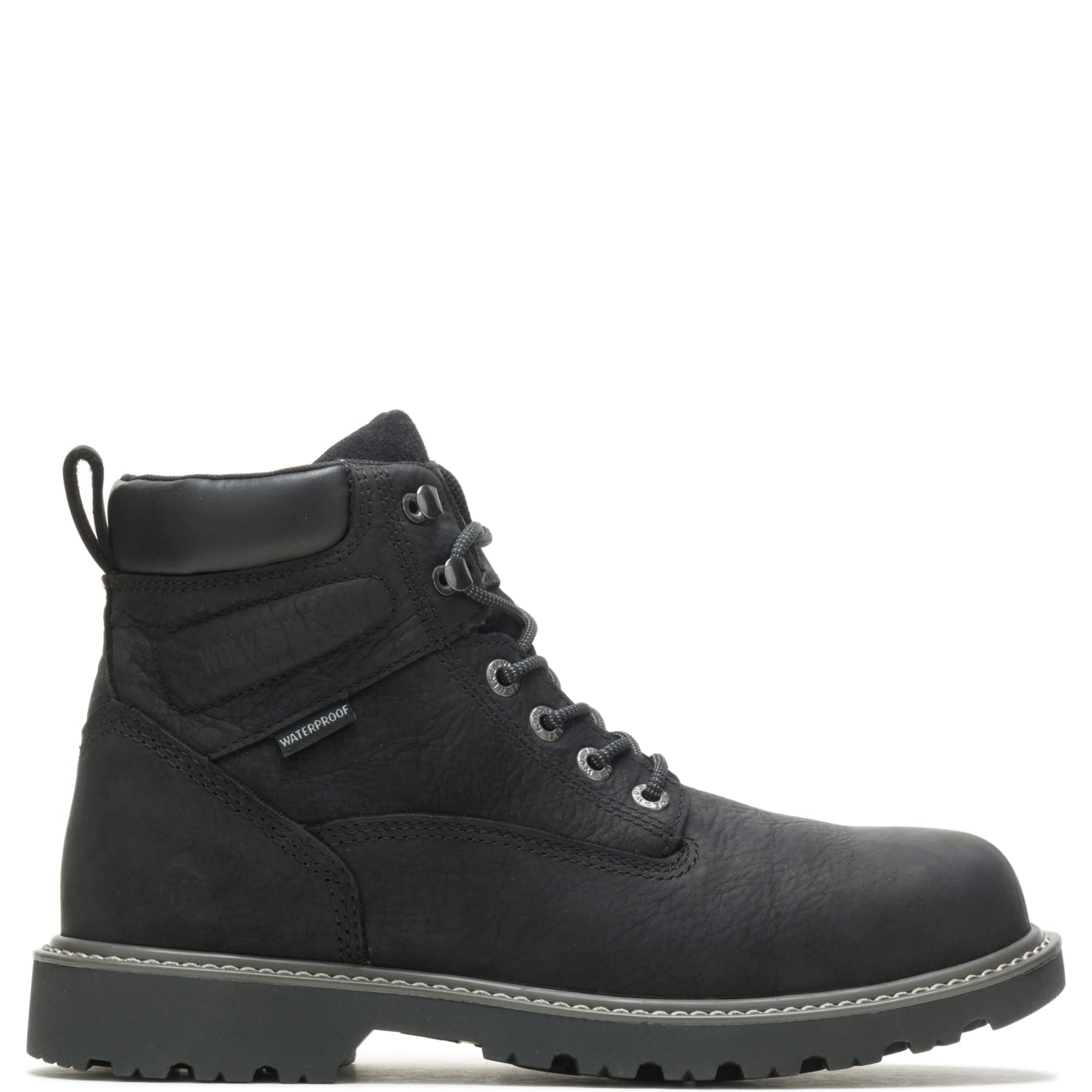 Wolverine Men's Floorhand Waterproof 6” Work Boot, Black, 11