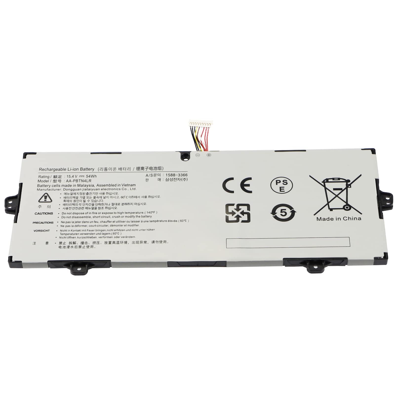 ZTHY AA-PBTN4LR Battery Replacement for Samsung 9 Pro 15" NP940X3M NP940X5M NP940X5N NP940X3M-K01US NP940X3M-K02US NP940X5M-X01US NP940X5N-X01US Series Notebook BA43-00386A 15.4V 54Wh