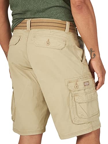 Lee mens Dungarees New Belted Wyoming Cargo Shorts, Buff, 40 US