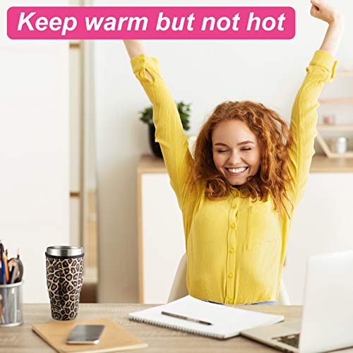 6 Pieces Reusable Coffee Cup Sleeve Neoprene Insulated Sleeves Cup Cover Holders Drinks Sleeve Holder Neoprene Tumbler Sleeves Cold Hot Beverages, 6 Styles (30 oz)