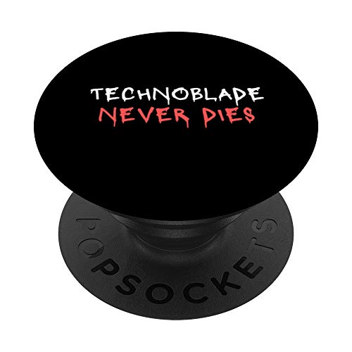 Technoblade Never Dies Funny PopSockets PopGrip: Swappable Grip for Phones & Tablets