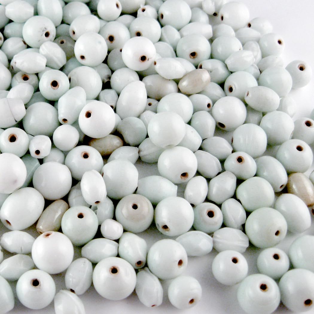 The Crafts Outlet 4-oz=112-g Bulk Assorted Shapes and Sizes 6-12mm Glass Beads Mixed