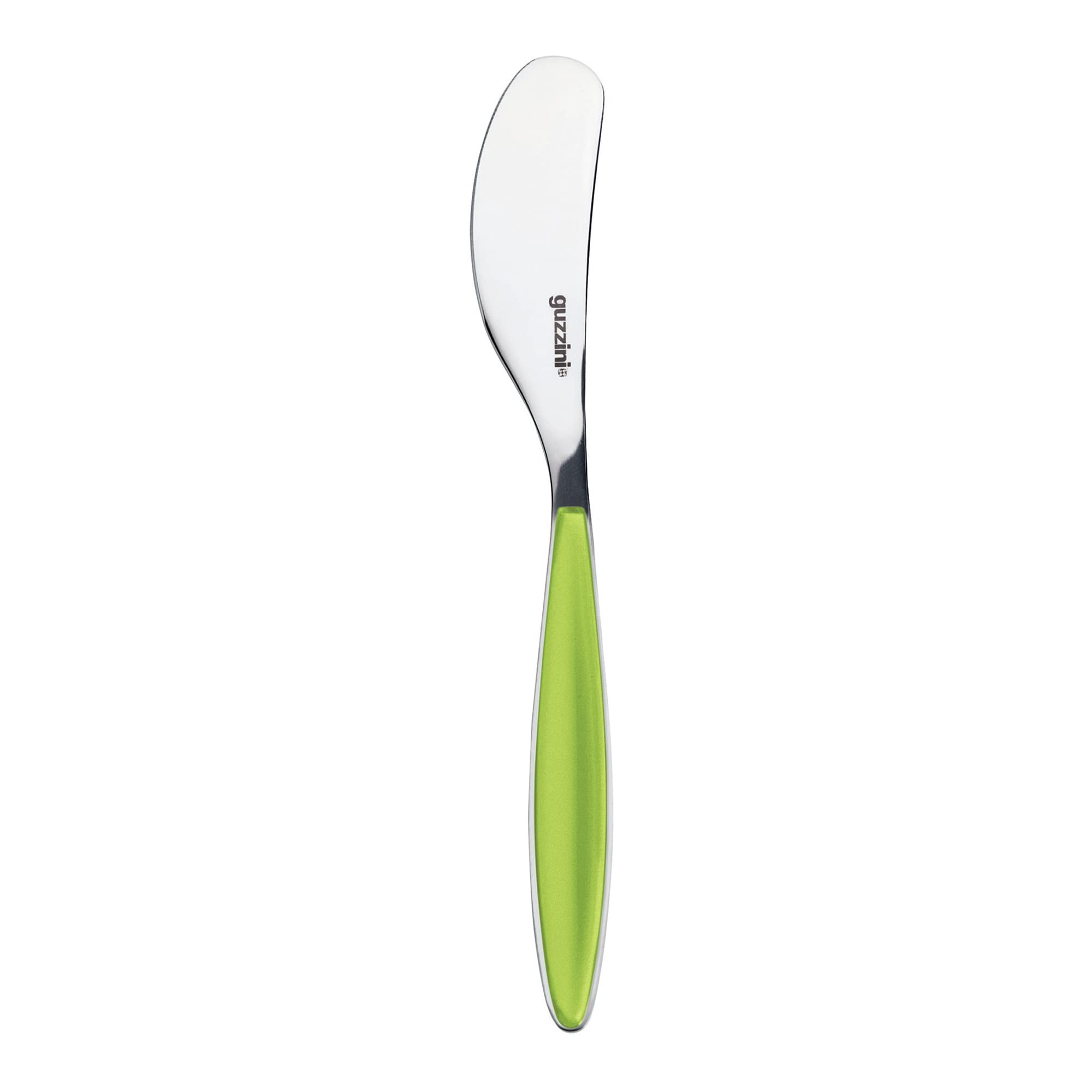 Guzzini FEELING 23000684 Butter Knife, Apple Green, Total Length 6.3 inches (16 cm)