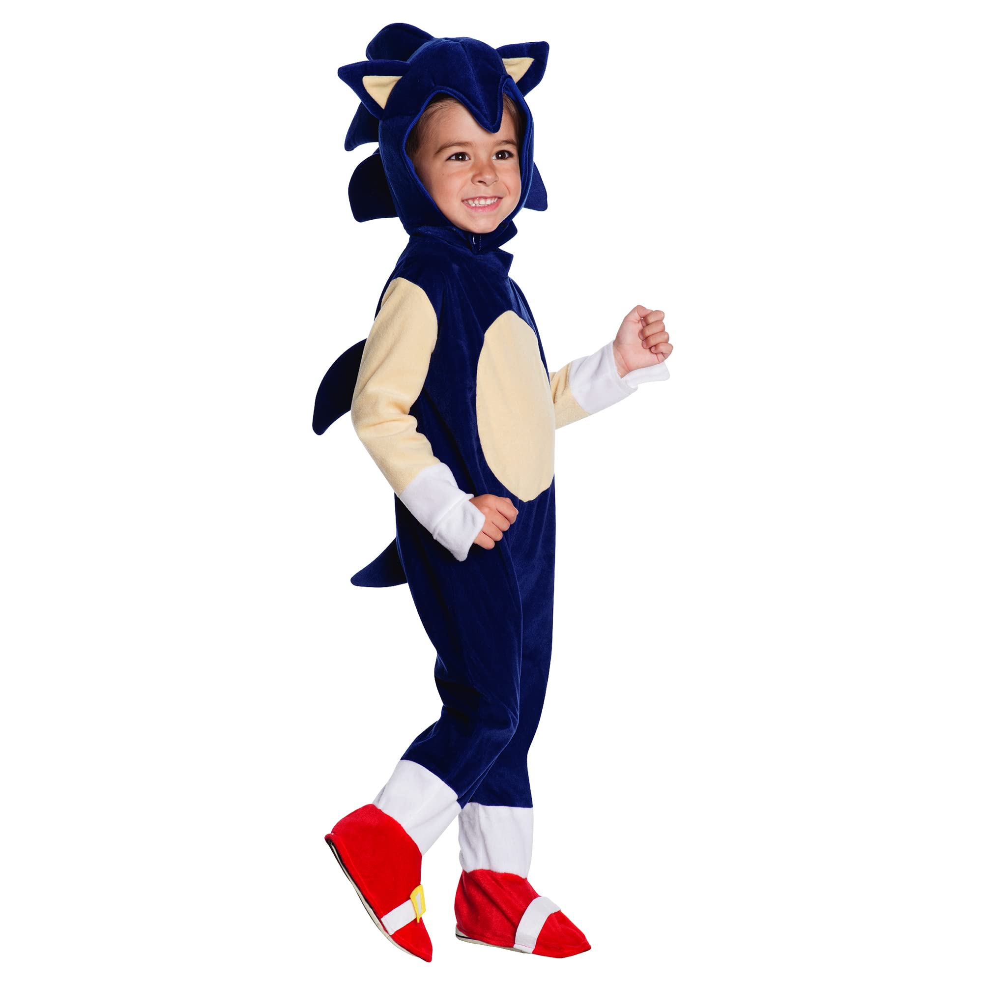 Rubies Baby Boys Sonic Romper Infant and Toddler Costumes for Themed Parties and Halloween, Cream, Royal Blue, Toddler US