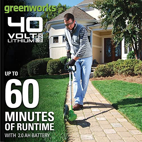 Greenworks 40V 13" Cordless String Trimmer / Edger, Blower, 2.0Ah Battery and Charger Included