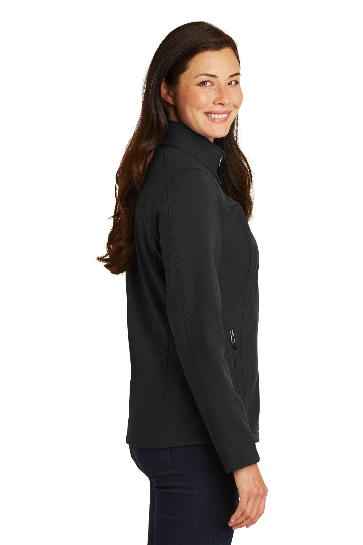 Port Authority Ladies Core Soft Shell Jacket. L317, Black, XXL