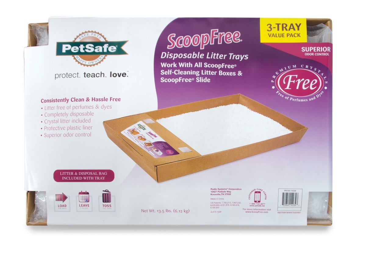 Litter Tray Refills with 'Free' Crystals (Set of 3)