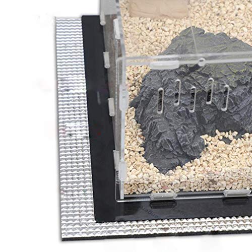 balacoo Reptile Heat Pad Pet Heating Pad Reptile Heat Pad Terrarium Heat Mat Pet Warmer Mat for Turtle Tortoise Lizard Spider Snake Terrarium Heating Pad