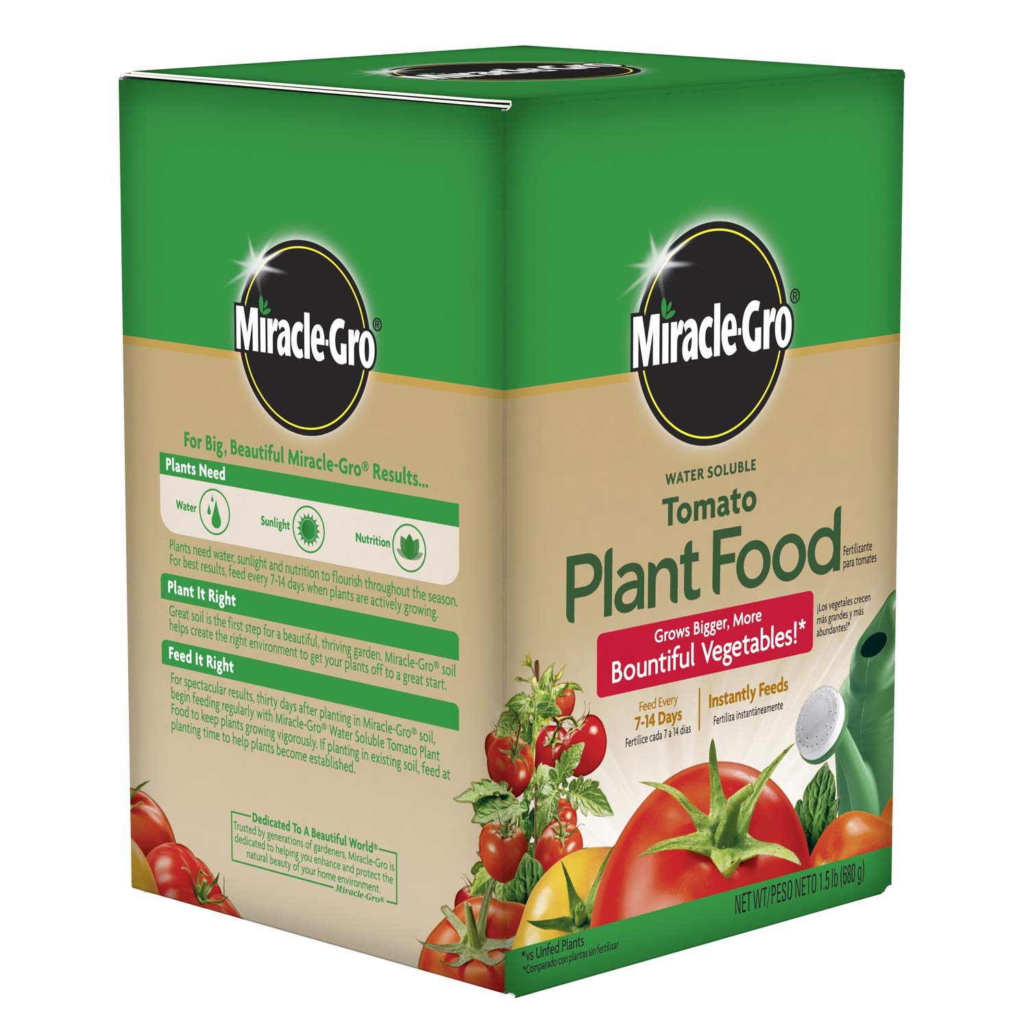 Miracle-Gro 2000422 Tomato Plant Food Tomato Fertilizer (6 Pack), 1.5 lb