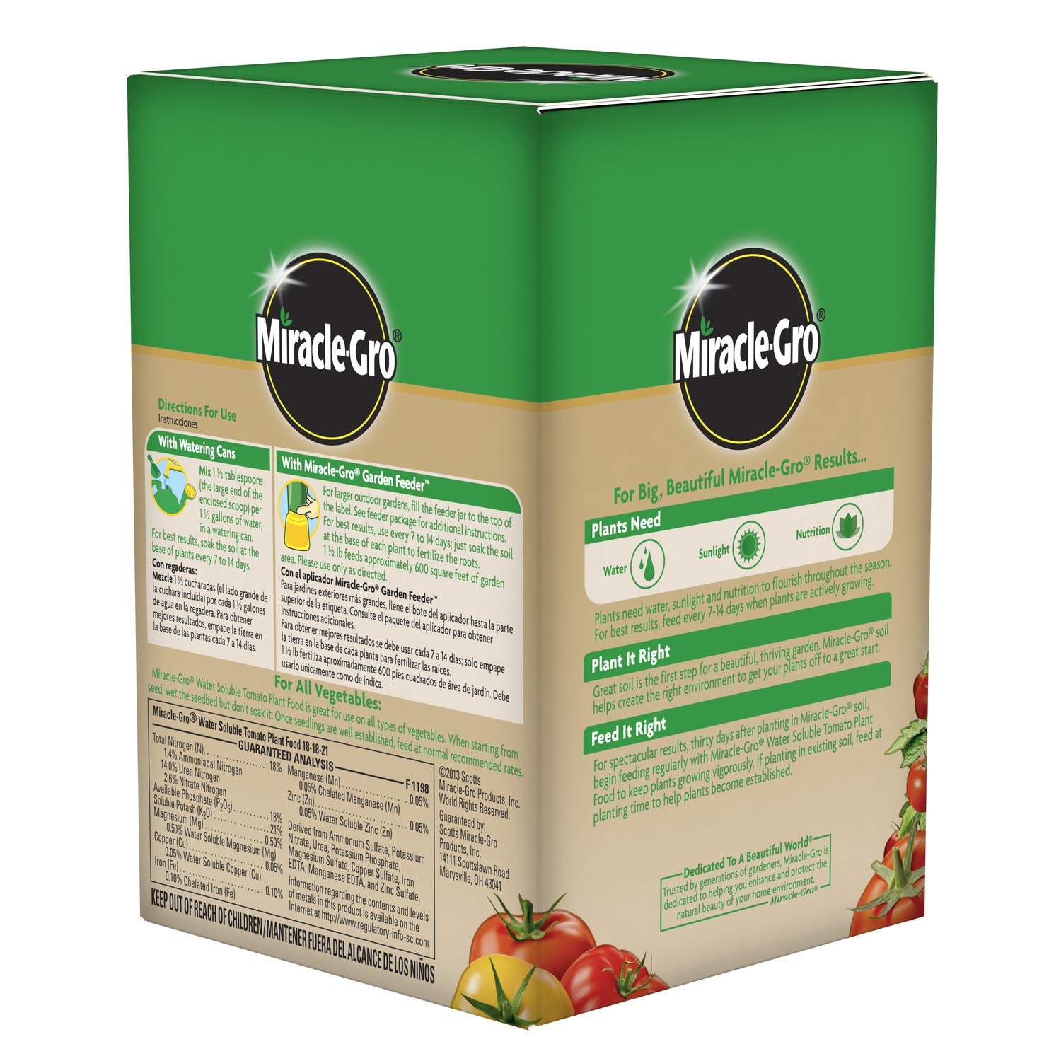 Miracle-Gro 2000422 Tomato Plant Food Tomato Fertilizer (6 Pack), 1.5 lb