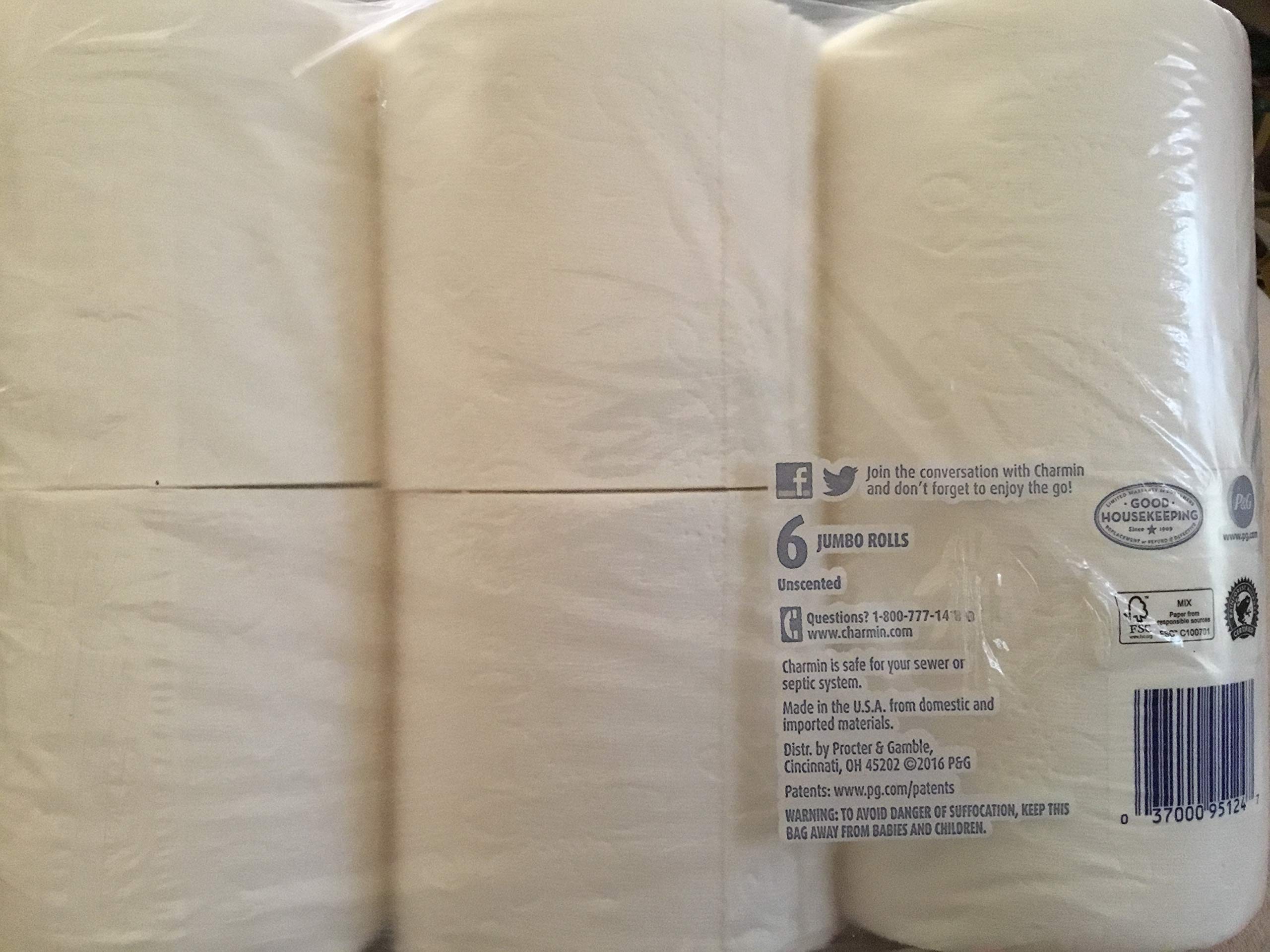 Charmin Ultra Soft Wide Bathroom Tissue - 6 Jumbo Rolls 221 Sheets