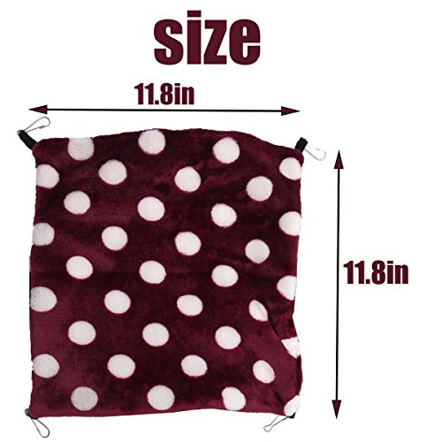 LEFTSTARER Rat Ferret Sugar Glider Cage Hammock Bedding Small Pet Cage Accessories Toy Triple-Layer Hammock Bedding for Hamster Guinea Pig Sugar Glider Rat Ferret Chinchilla Playing Sleeping(Grey)
