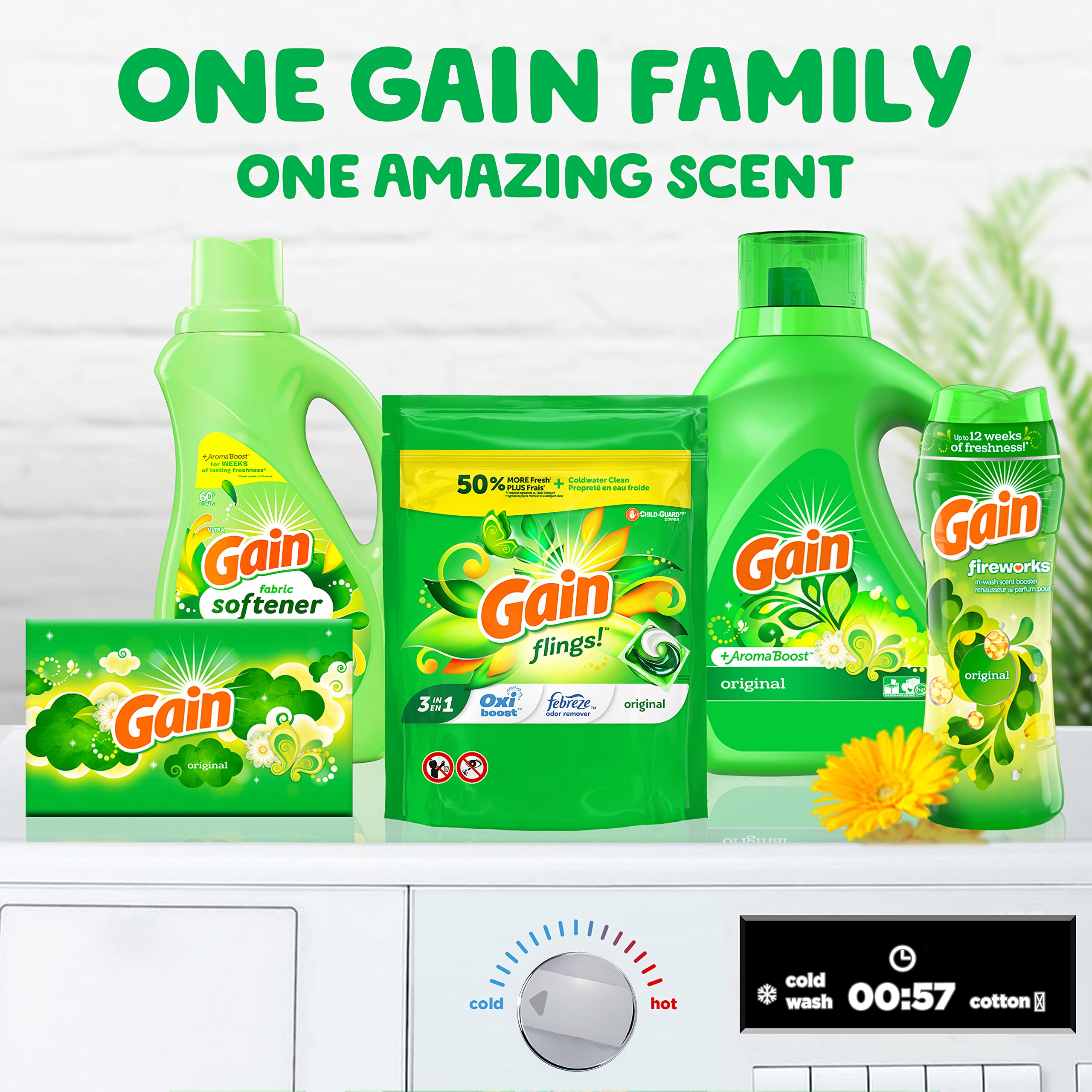 Gain flings! Laundry Detergent Soap Pods, Original, 16 count